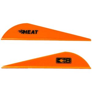 bohning 2.5" heat vanes neon orange 2.5" heat vane, 36pk