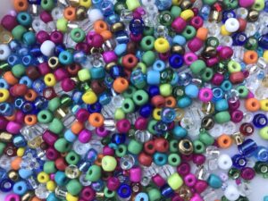 czech glass seed beads assorted mix colors size:6/0 40 gr / 1.4 oz