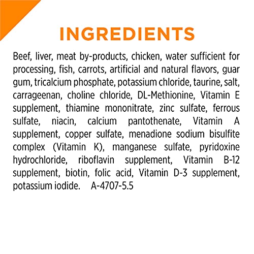 Title: Purina Pro Plan Grain Free Wet Cat Food Pate, COMPLETE ESSENTIALS Beef & Carrots Entree Classic - Grain Free - Beef, 5.5 Ounce (Pack of 24)