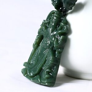 Women's Necklaces Men's Necklaces Guangong guan gong GuanYUu Guan Yu Pendant Necklaces Pure natural hand carved qing jade dragon necklace pendant