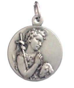 saint john baptist child medal - the patron saints medals - made in italy