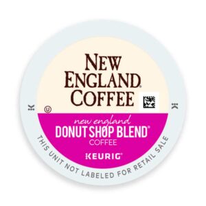 new england coffee single serve k-cup, new england donut shop, 36 count