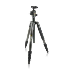 vanguard veo 2 265cb carbon fiber travel tripod with veo 2 bh-50 ball head for sony, nikon, canon, fujifilm mirrorless, compact system camera (csc), dslr