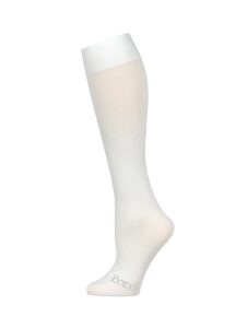 hocsocx white performance liner socks moisture wicking protection for field hockey soccer ski horseback riding | medium