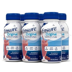 Ensure Original Nutrition Shake, Strawberry, 8 Ounces, 12 Count