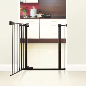 Dreambaby Boston Extra Tall Auto Close Gate with Ezy Check Indicator - Black