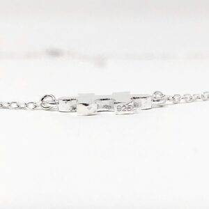 Dote Puzzle Piece Dainty Genuine .925 Sterling Silver Hammered Necklace w/ 16-18" Adjustable Chain Autism Awareness (Hammered)