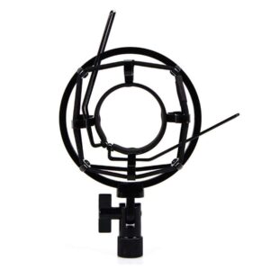 mxl black shock mount, compatible with neumann u87 microphone