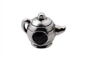 zable sterling silver teapot bead/charm