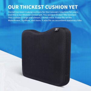 Hornet Watersports Memory Foam Rowing Machine Seat Cushion Designed for Rowing Machine Concept 2 Rower, Hydrow Rower and Water Rower - Rower Pad