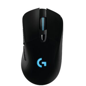 Logitech G703 Lightspeed Gaming Mouse with POWERPLAY Wireless Charging Compatibility, Black