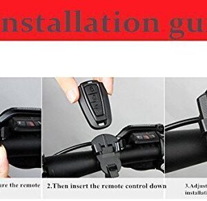 G Keni Remote Controller Key Pad for G Keni Anti-Theft Bike Tail light,Black