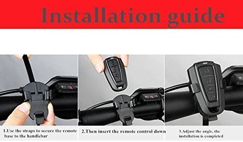 G Keni Remote Controller Key Pad for G Keni Anti-Theft Bike Tail light,Black