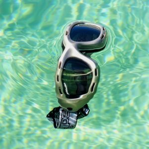 Jettribe Classic Jet Ski Goggles - Silver Frame, PWC Watercraft, Jetski Racer Sunglasses - Floating Water Sport Glasses Designed for Kite Boarding, Surfer, kayaking, and Other Water Adventure