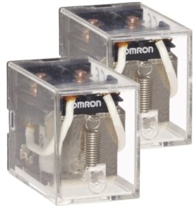 omron ly2-ac110/120 (pack of 2) general purpose relay,double pole double throw contacts, 9.9 to 10.8 ma at 50 hz and 8.4 to 9.2 ma at 60 hz rated load current,