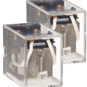 Omron LY2-AC110/120 (Pack of 2) General Purpose Relay,Double Pole Double Throw Contacts, 9.9 to 10.8 mA at 50 Hz and 8.4 to 9.2 mA at 60 Hz Rated Load Current,