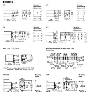 Omron LY2-AC110/120 (Pack of 2) General Purpose Relay,Double Pole Double Throw Contacts, 9.9 to 10.8 mA at 50 Hz and 8.4 to 9.2 mA at 60 Hz Rated Load Current,