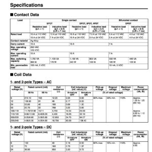 Omron LY2-AC110/120 (Pack of 2) General Purpose Relay,Double Pole Double Throw Contacts, 9.9 to 10.8 mA at 50 Hz and 8.4 to 9.2 mA at 60 Hz Rated Load Current,