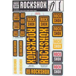 rockshox decal kit, 35mm, orange color matching kit