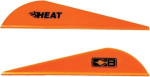 bohning 2.5" heat vanes neon orange 2.5" heat vane, 100pk