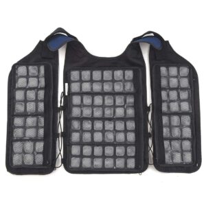 FlexiFreeze Ice Vest Cooling Kit - Cooling Vest with Additional Refill Panel and Travel Cooler (Personal Zipper)