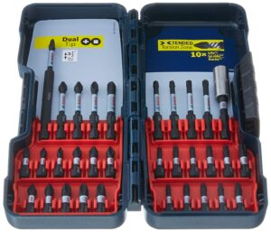 bosch 32 piece impact tough screwdriving bit set sbid32