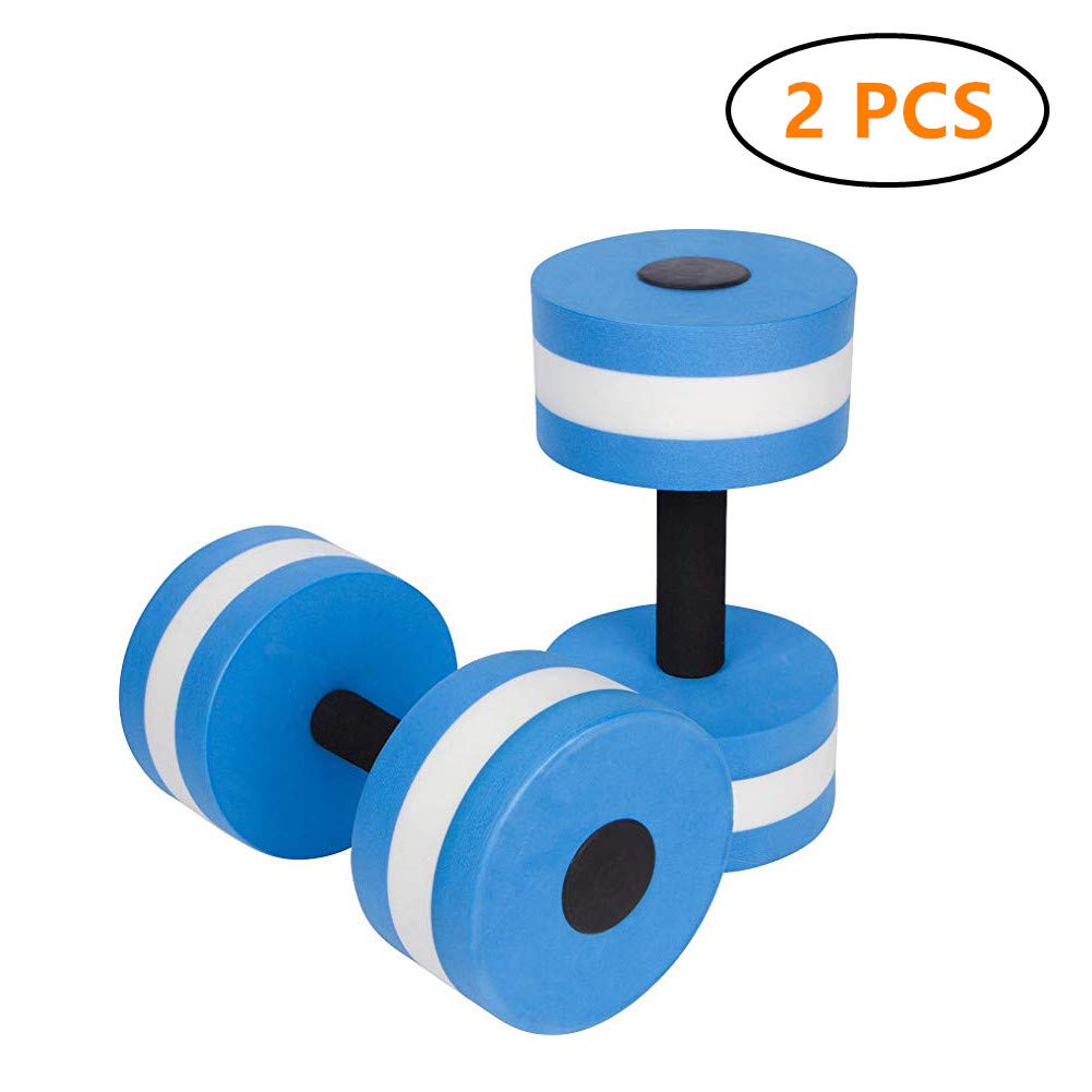 BigBoss Sports Aquatic Exercise Dumbbells Aqua Fitness Barbells Exercise Hand Bars - Set of 2 - for Water Aerobics…