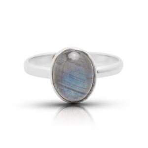 koral jewelry labradorite oval stone ring 925 sterling silver vintage tribal gypsy boho look us size 6 7 8 9 (6)