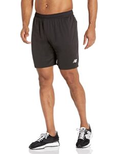 new balance men's nb brighton short, black , medium