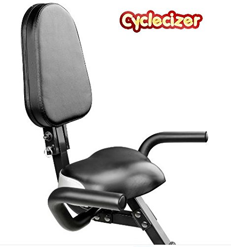 Cyclecizer Exercise Bike for Home Seniors Foldable Stationary Fitness Equipment Aerobic Pedal Exerciser