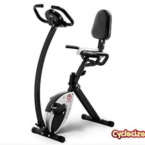 Cyclecizer Exercise Bike for Home Seniors Foldable Stationary Fitness Equipment Aerobic Pedal Exerciser