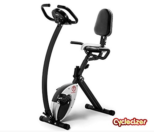 Cyclecizer Exercise Bike for Home Seniors Foldable Stationary Fitness Equipment Aerobic Pedal Exerciser