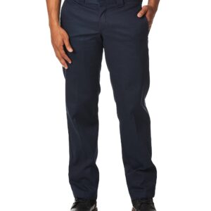 Dickies mens Flex Work Slim Straight Fit Pants, Dark Navy, 30W x 34L US