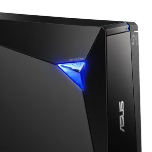 ASUS Powerful Blu-ray Drive with 16x Writing Speed and USB 3.0 for Both Mac/PC Optical Drive BW-16D1X-U