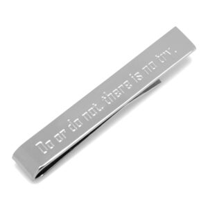 star wars "there is no try" yoda message tie bar