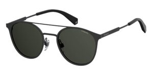 polaroid sunglasses pld2052/s round sunglasses, black/polarized gray, 51mm, 20mm