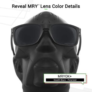 Mryok+ Polarized Replacement Lenses for Oakley Fuel Cell OO9096 - Stealth Black