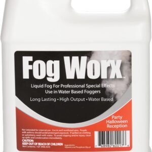 FogWorx Fog Juice - 1 Quart of Premium Odorless Fog Fluid (32 oz) - Medium Density, High Output, Long Lasting Fog Machine Fluid for 400 Watt to 1500 Watt Machines