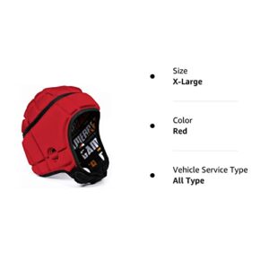 GameBreaker-Pro Multi-Sport Protective Headgear (Red, XL), Soft-Shell Helmet for Various Sports, Protective Sports Gear with Superior Ventilation Design - GameBreaker