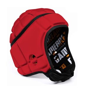 gamebreaker-pro multi-sport protective headgear (red, xl), soft-shell helmet for various sports, protective sports gear with superior ventilation design - gamebreaker