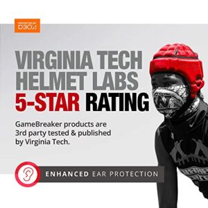 GameBreaker-Pro Multi-Sport Protective Headgear (Red, XL), Soft-Shell Helmet for Various Sports, Protective Sports Gear with Superior Ventilation Design - GameBreaker