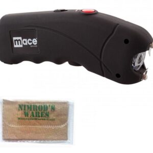 Nimrod's Wares Mace STUN Gun 2.4 Million Volts + LED Light + CASE Bundle with Microfiber Cloth