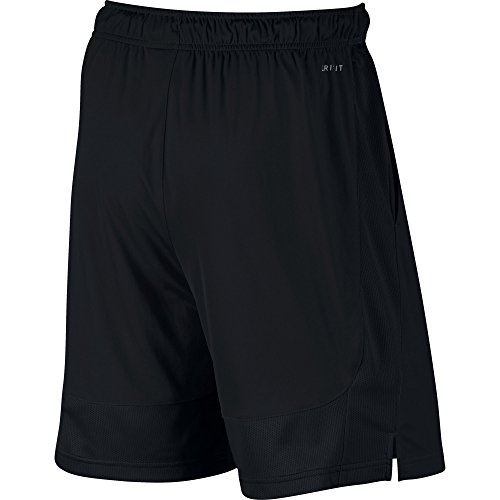 Nike Men's Dry Training Shorts, Black/Black/White, Large