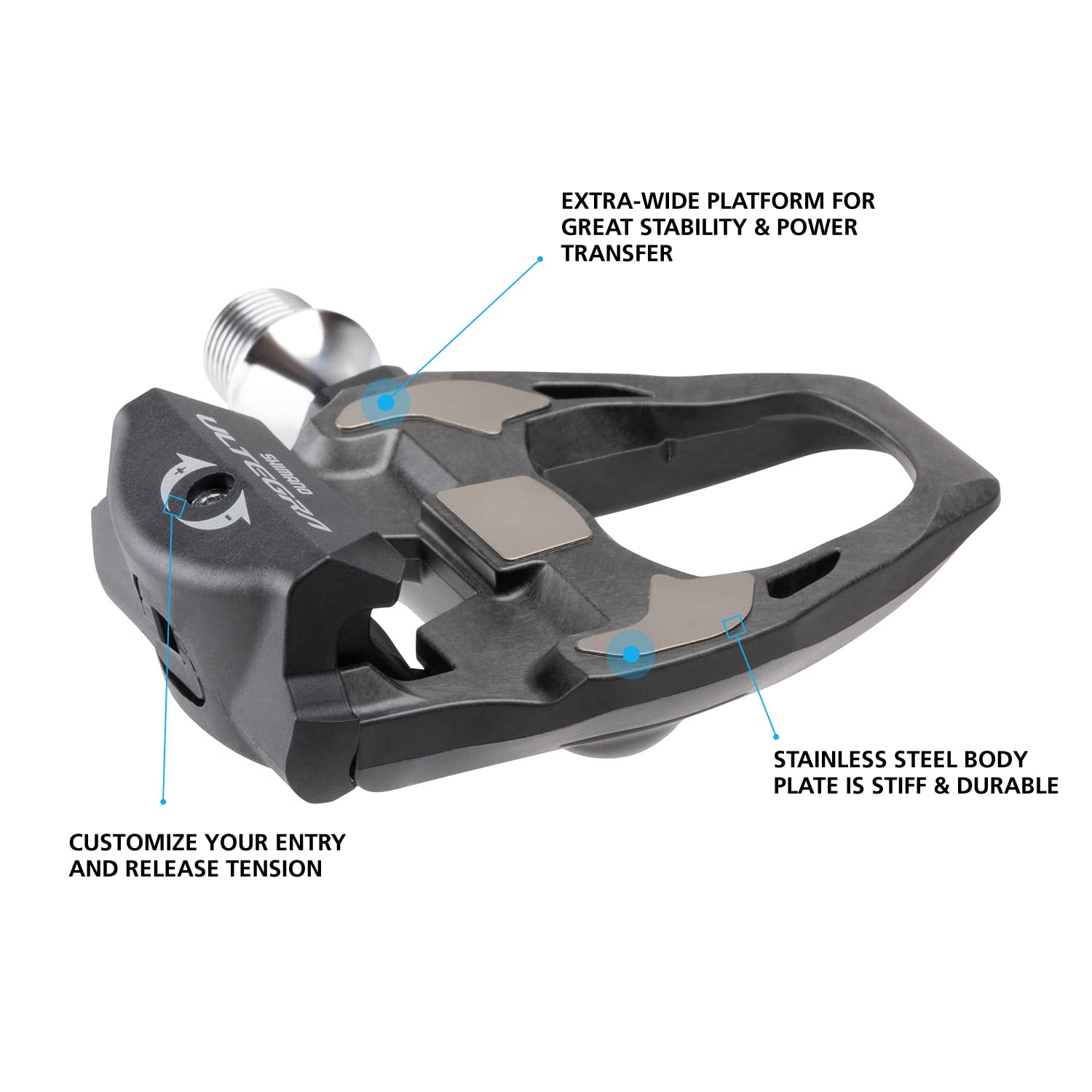 Shimano Cycling Pdr8000 Road Bike Pedal, Black, 9 16 quot UK