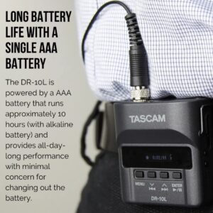 Tascam DR-10L Digital Audio Recorder and Lavalier Mic Bundled with Two 32GB SD Cards and USB 2.0 Card Reader