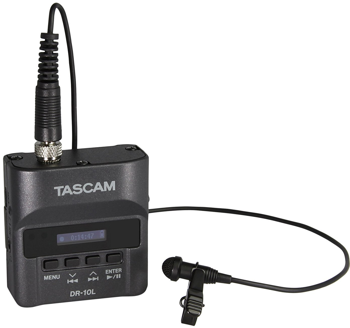 Tascam DR-10L Digital Audio Recorder and Lavalier Mic Bundled with Two 32GB SD Cards and USB 2.0 Card Reader