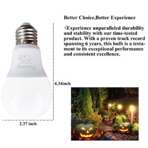 Taysing Dusk to Dawn Light Bulbs Auto On/Off 40 Watt Equivalent Smart Light Sensor LED Bulb Security Bulb Outdoor Night Light Bulb Garage Porch 5W 500lm E26 Soft White 2 Pack