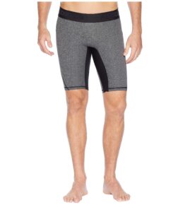 adidas men's training alphaskin sport short tights, dark grey heather/black, small