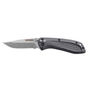 gerber gear 30-001205 us-assist assisted opening everyday carry pocket knife, stainless steel, s30v fine edge