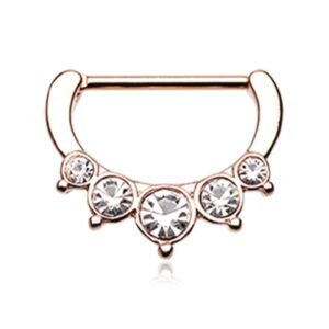 classic precia sparkle wildklass nipple clicker (rose gold)